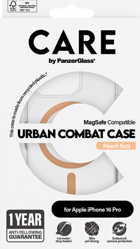 CARE. by PZG Flagship Case Urban Combat w. MagSafe - Peachy - voor iPhone 16 Pro | CPZ ...